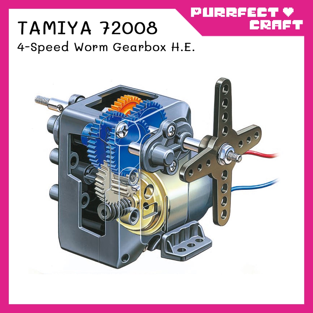 TAMIYA 4-Speed Worm Gearbox H.E. (72008) Gear Box | Shopee Philippines