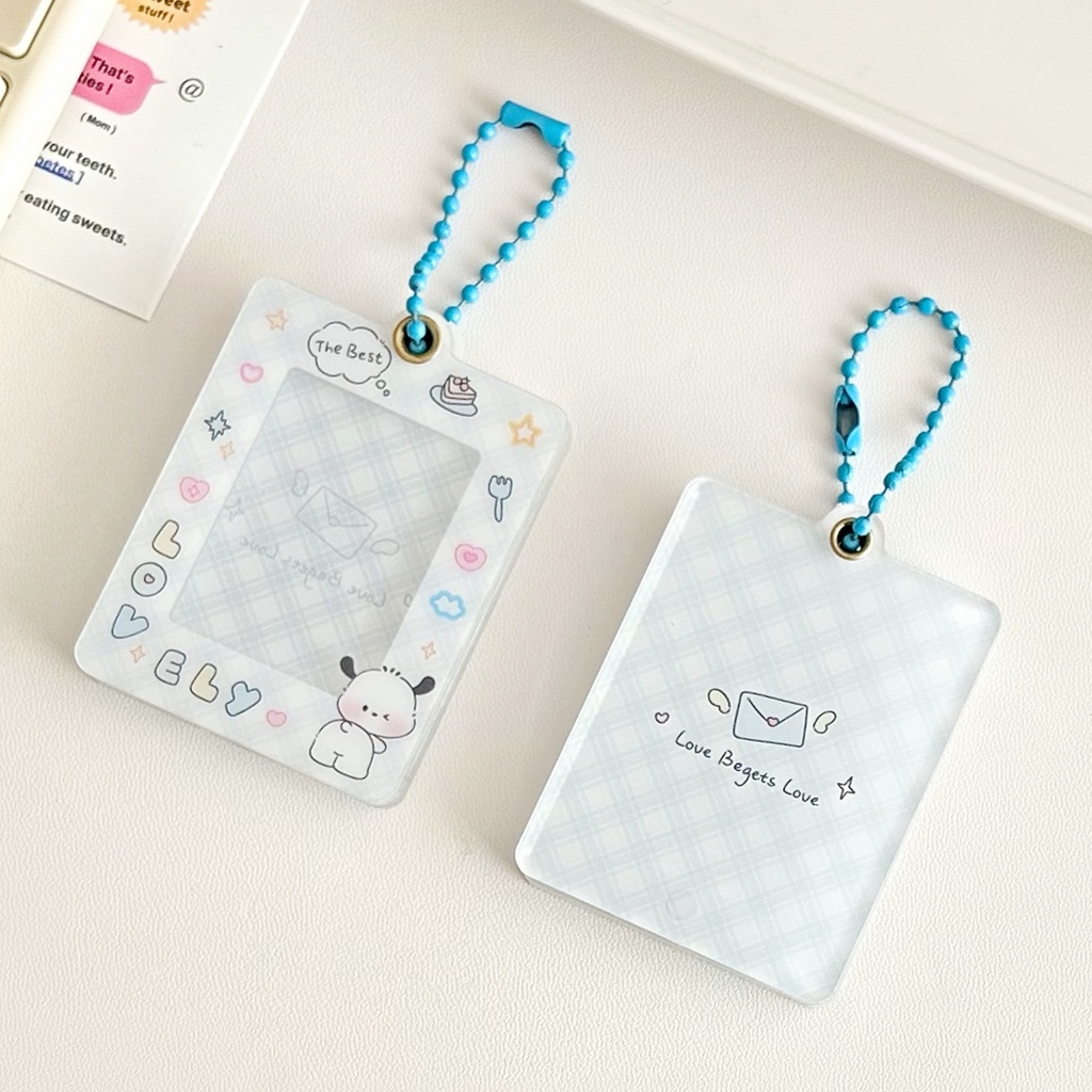 Cute Puppy One Inch Magnetic Acrylic Photo ID Card Holder Card Tile ...