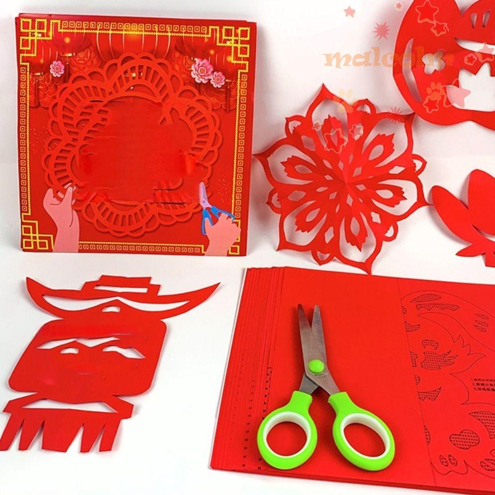 MALCOLM Kid DIY Paper-cut, Traditional Handmade Spring Festival Paper ...
