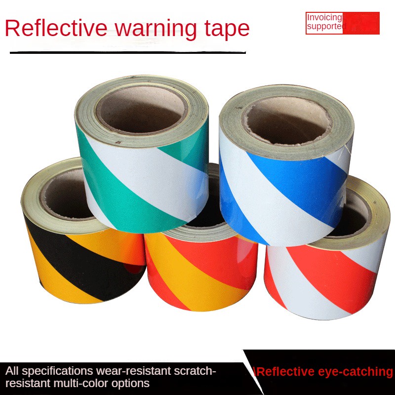 AIC 300M Warning Tape Reflective PVC Safety Caution Tape for Facility ...