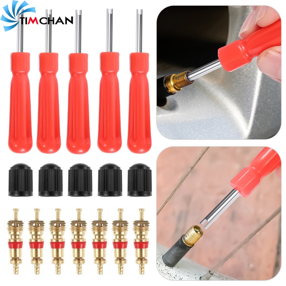 Plastic Handle Tire Valve Core Removal Tools / Snap-in Valve Stems Tire ...