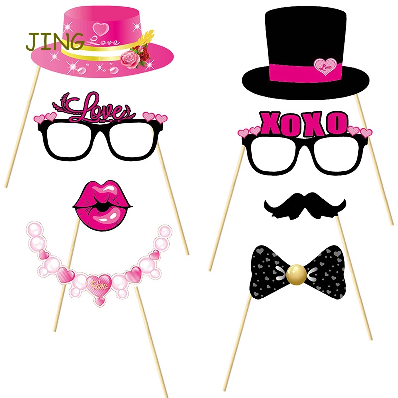 35Pcs Valentine's Day Photo Booth Props for Couple Family Valentine's ...