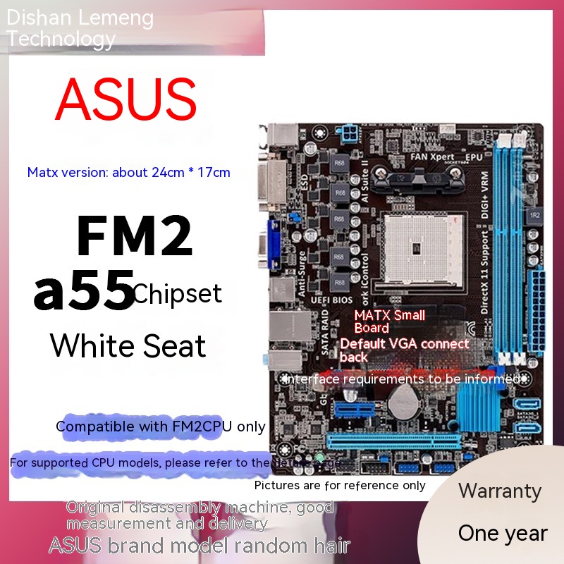 ASUS Gigabyte Used FM1 FM2 FM2+ A55 A58 A68 A75 A88 A85m Desktop Integrated AMD Motherboard ...