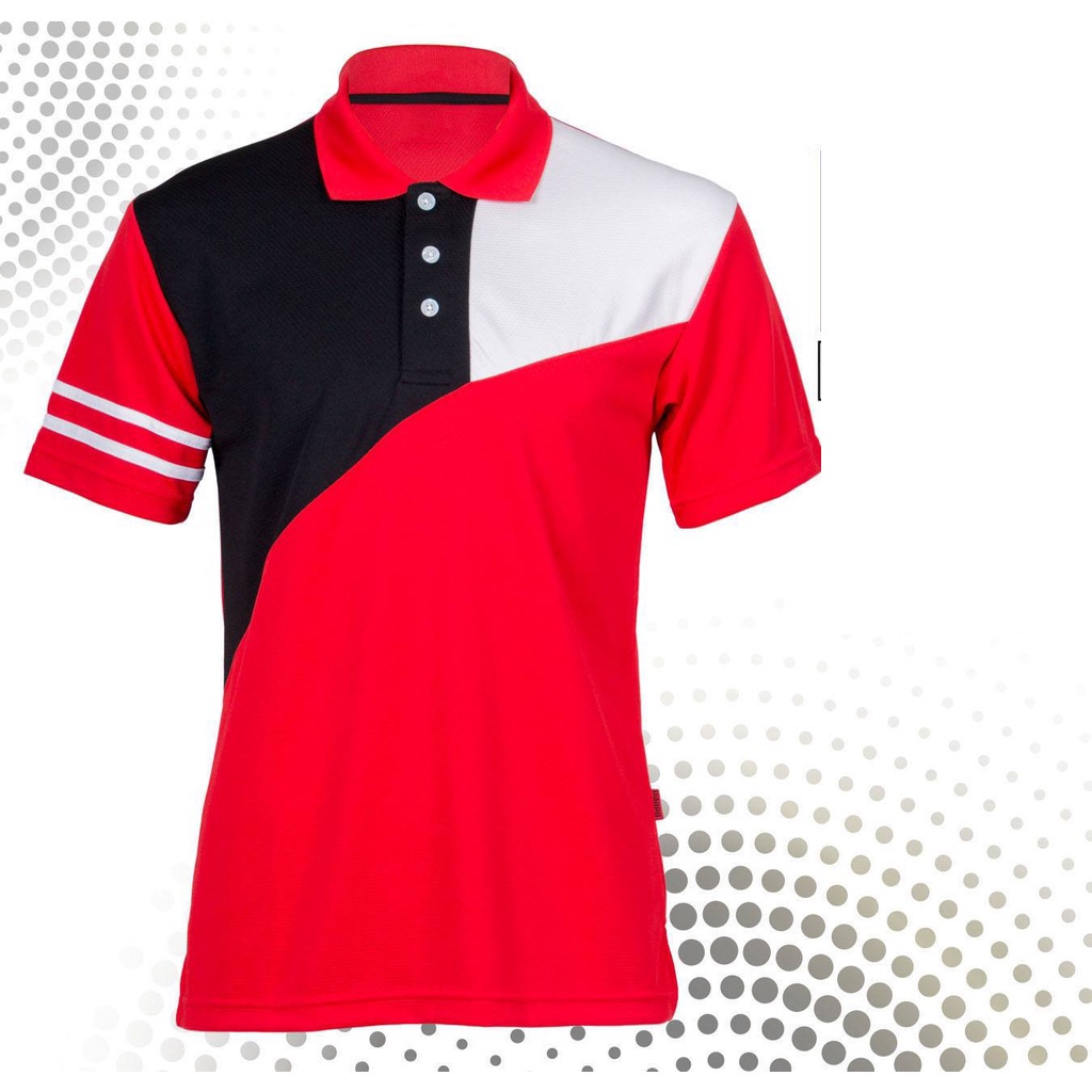 Full sublimation Polo-shirt uniform couple set red version 6 | Shopee ...