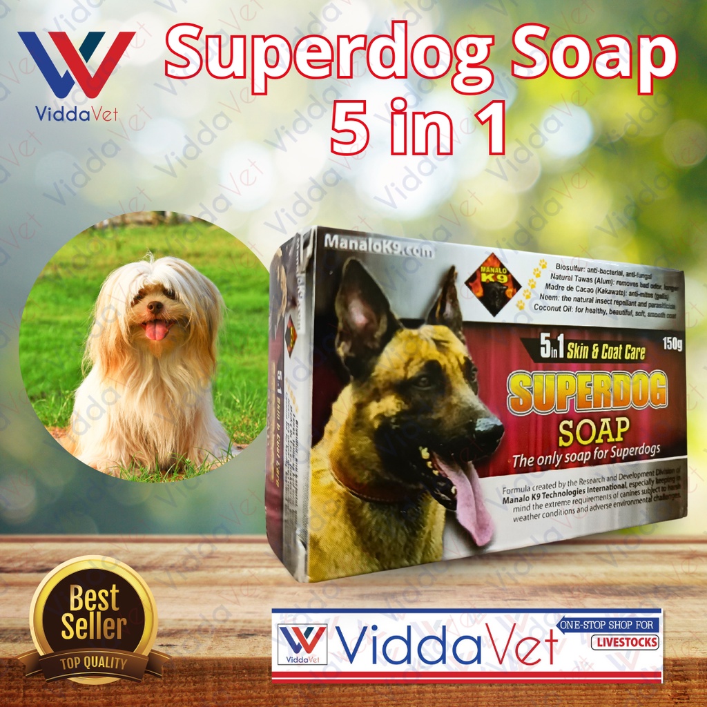 5-IN-1 SOAP ALL-AROUND SKINCARE SOAP FOR DOG PUPPY PETS superdog soap ...