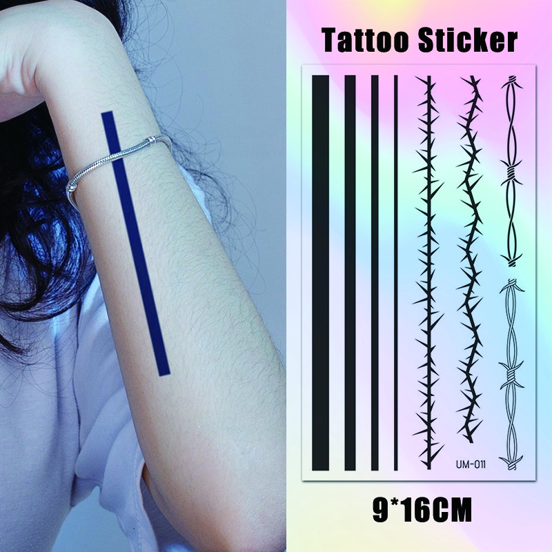 【SUN】Tattoo Sticker Waterproof Long Lasting 2 Weeks Fake Tattoo Magic ...