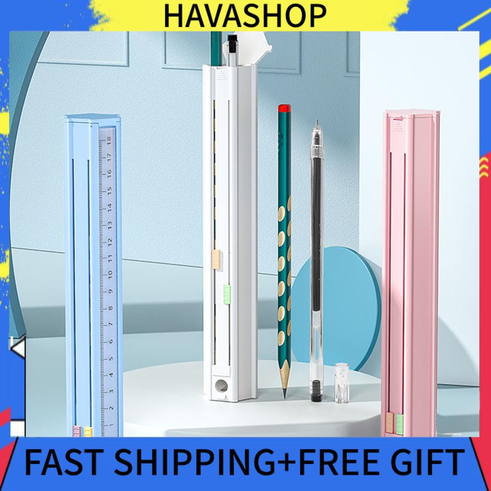 Havashop Hexagonal Pen Case Students Stationery Box Set Multifunctional ...