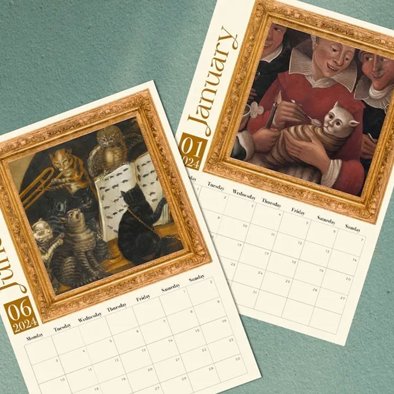 FAUSE Weird Medieval Cats Calendar, Funny Weird Medieval Cat Calendar ...