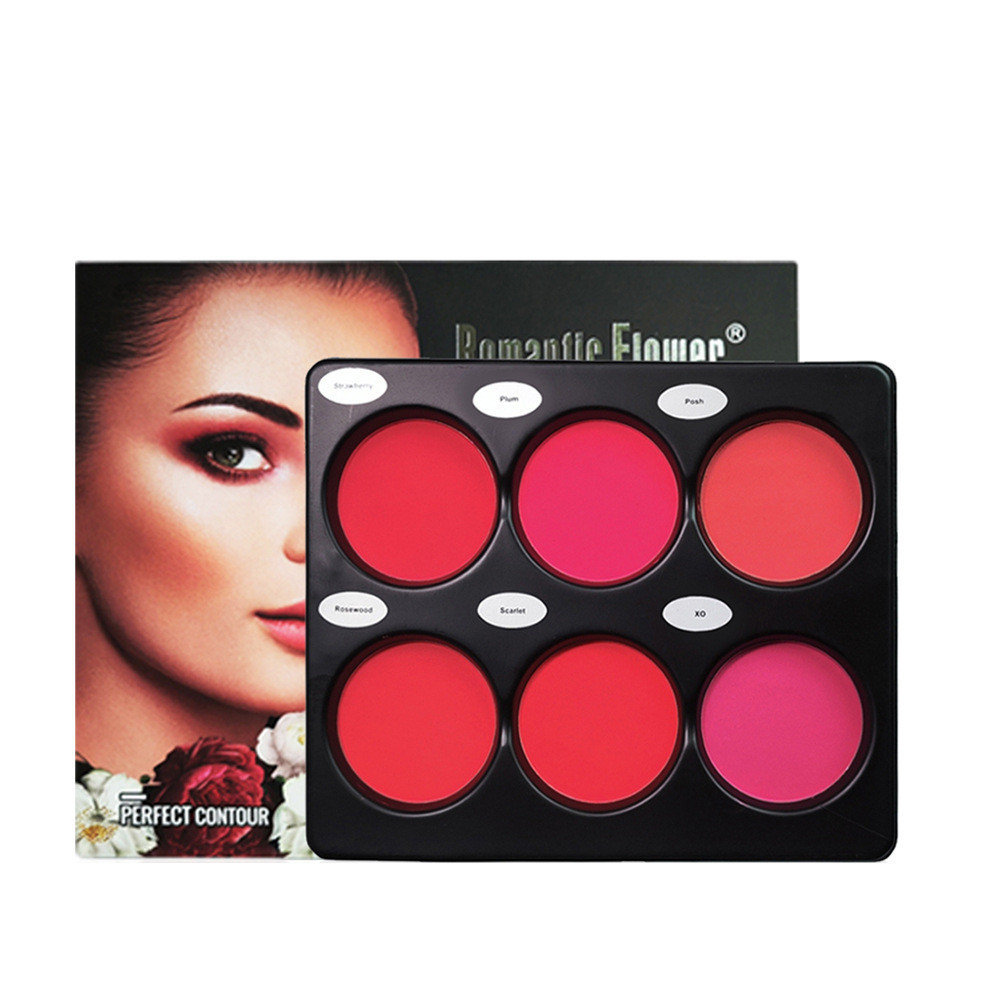 6-color blush palette natural contour makeup new matte temu | Shopee ...