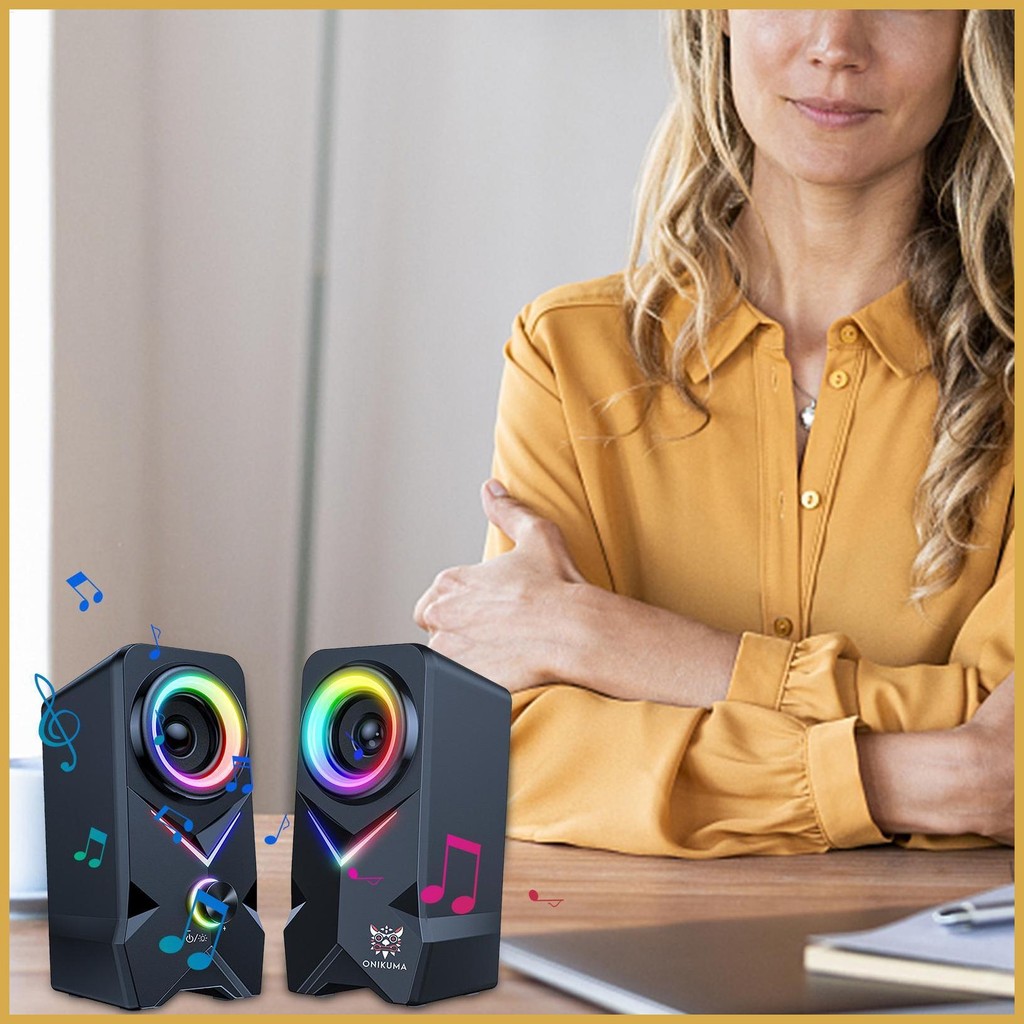 PC Speakers USB Wired Subwoofer Small Speaker External Speakers with ...