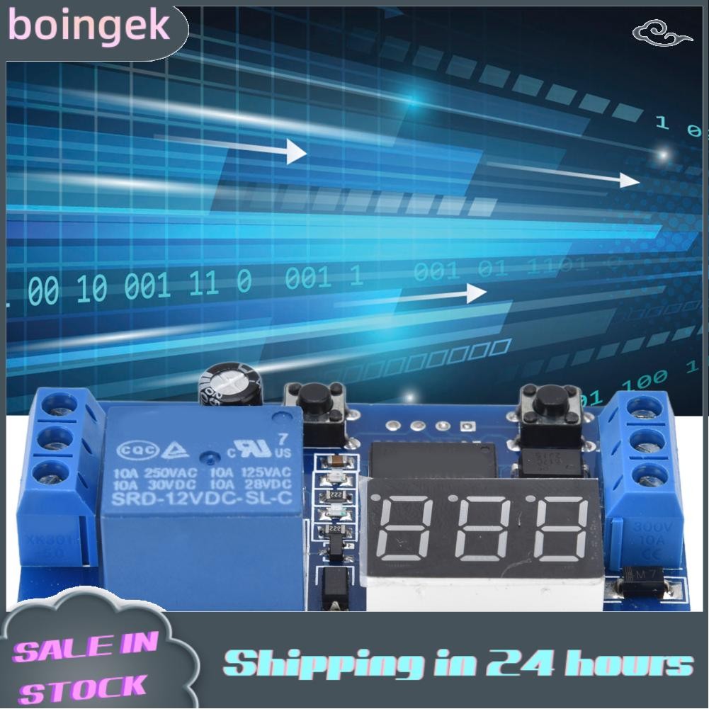 Boingek 12V Time Control Switch Intermittent Timer Relay Module Infinite MCU Cycle Timing with ...