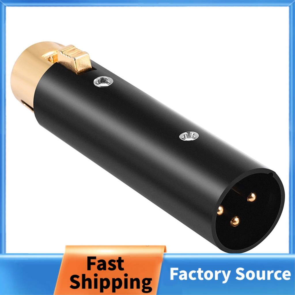 XLR 3 Pin Female to XLR 3 Pin Male Adaptor,Audio Interfaces,for Stereo ...