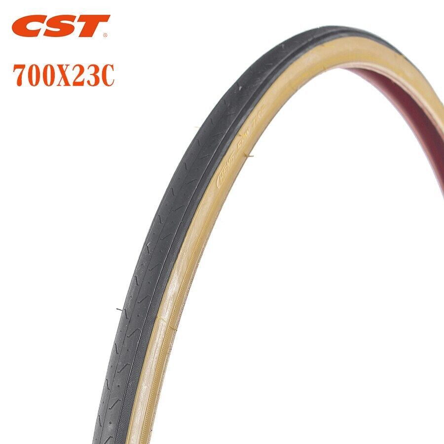 CST bicycle tires 700C Road bike tire 700x23C ultralight retro yellow ...