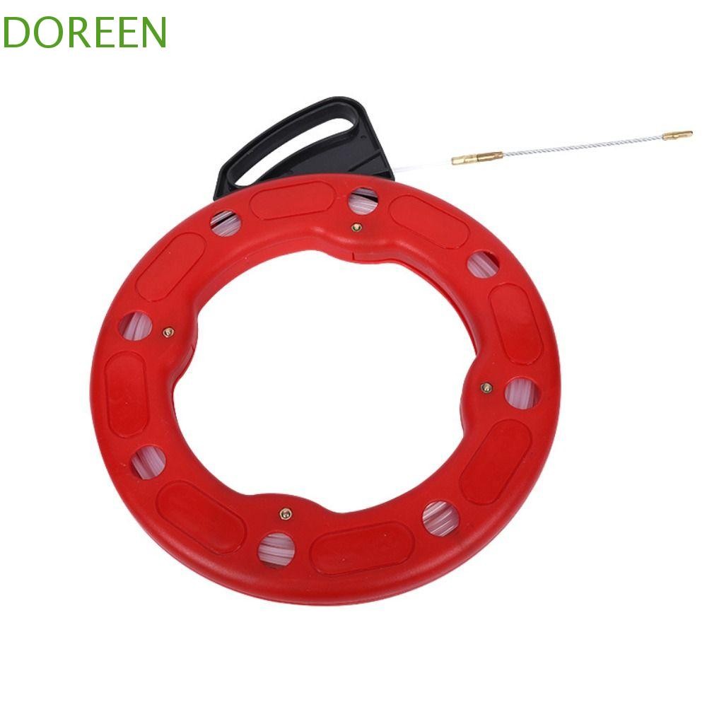 DOREEN Cable Puller, 4mm 10/15/20/25/30m High Resilience Fish Tape Reel ...