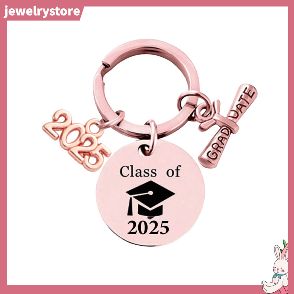 JEW Class of 2025 Keychain Engraved Graduation Keychain Personalized ...