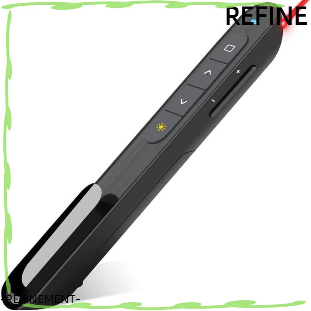 REFINEMENT Slide Advancer, Black 2.4GHz Pointer Pen, PowerPoint Clicker ...