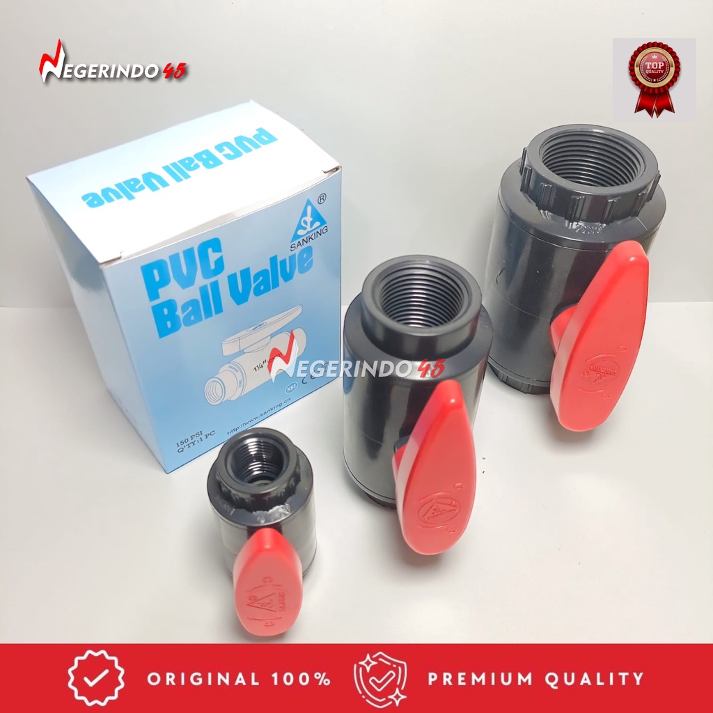 SANKING STOP FAUCET PVC DRAT 1" / 11/4" INCH BALL VALVE PVC DRAT WATER ...