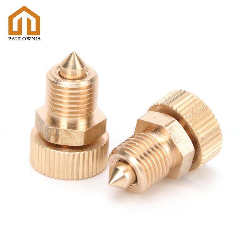 2pcs/set Copper High Pressure Air Bleed Screw Safety Bleeder Valve ...