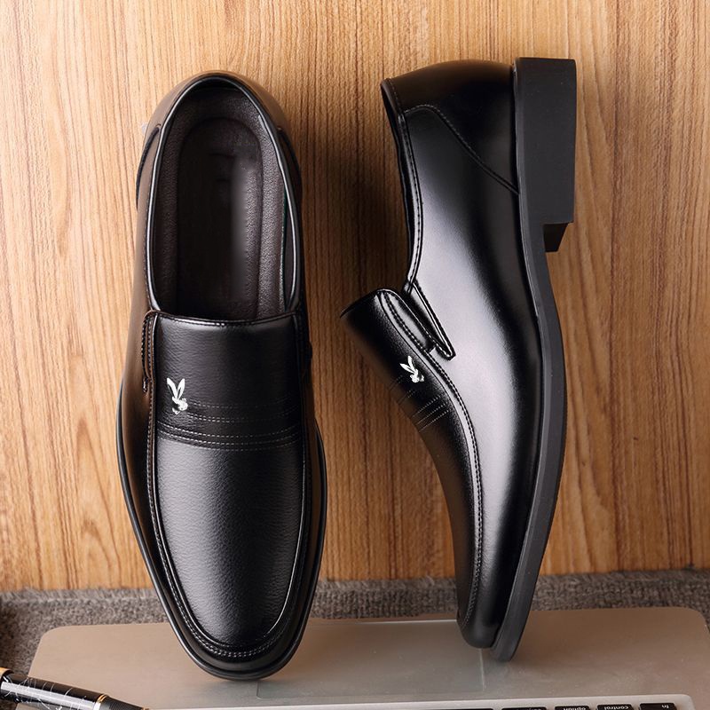 Men's Leather Shoes Men's Business Formal Wear Shoes Casual Soft ...
