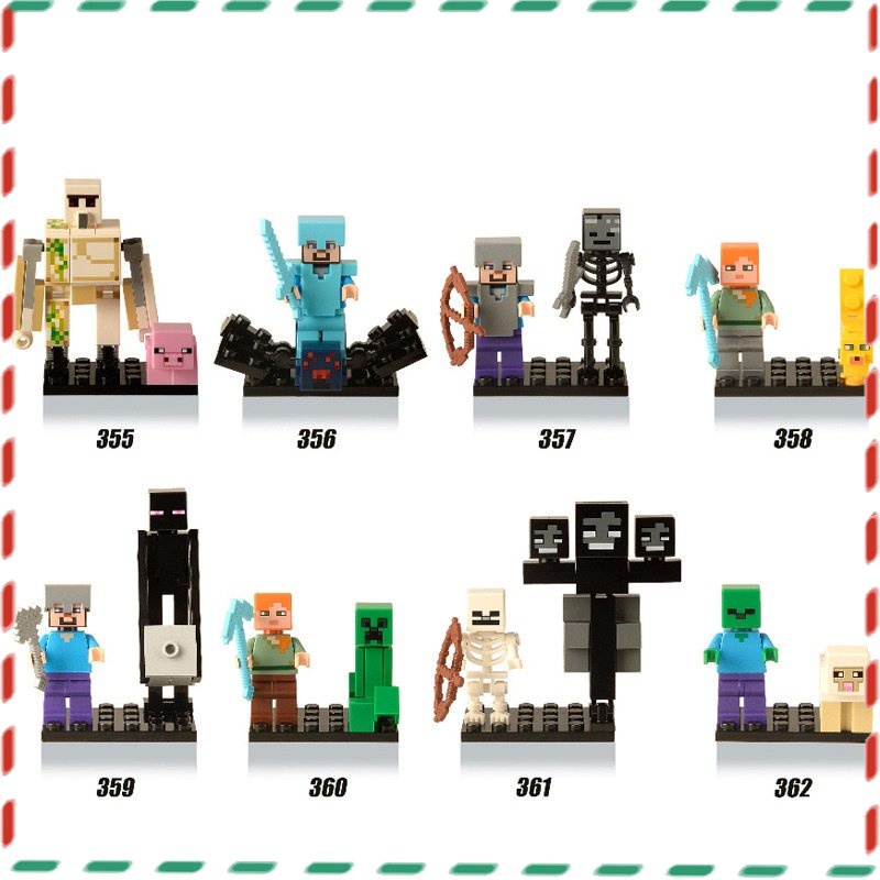 Children's gifts Minecraft Bricks And Minifigure Toys Architecture ...