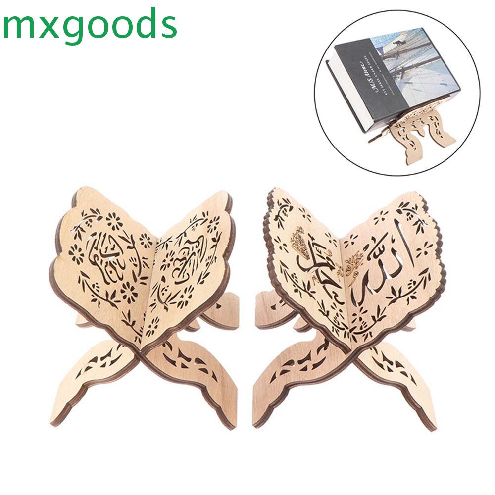 MXGOODS Book Shelf Carved 1Pcs Eid Al-Fitr Islamic Muslim Quran Display ...