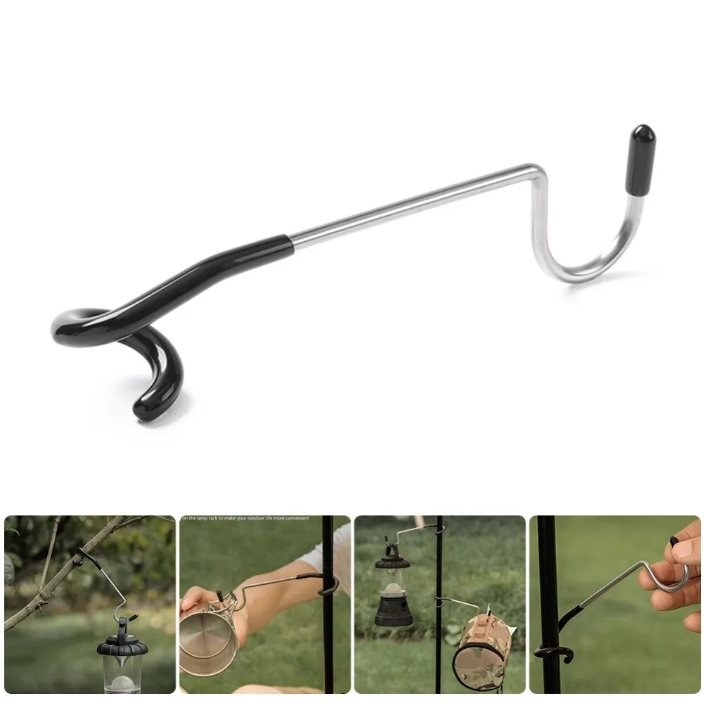 14cm Camping Light and Fan Hook Non Slip Pole Hanging Hooks Outdoor ...