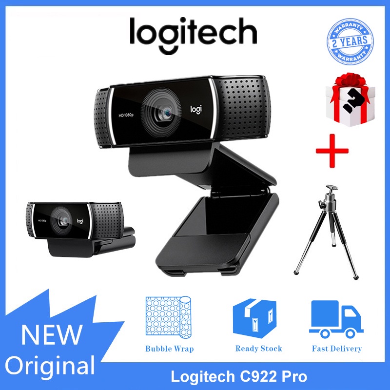 Logitech C922 Pro Stream Webcam 1080p 30fps Camera w/ Built-in Stereo ...