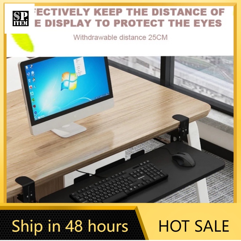 Punch-Free Sliding Rail Keyboard Rack keyboard tray table extension ...