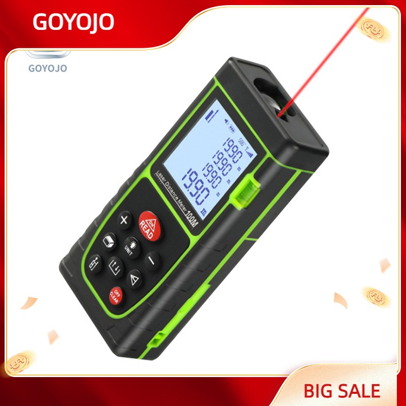 Laser Distance Meter 40M 60M 80M 100M No Battery Rangefinder Tape Range ...