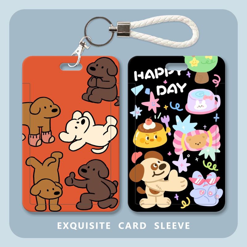 Small Dog Cute Design Ins Version Bank Card Metro ID Card School Bus ID ...
