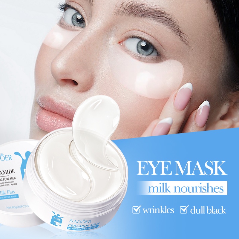 SADOER Milk Ceramide Eye Mask for Nourishing Eye Mask Improves Dry Eyes ...
