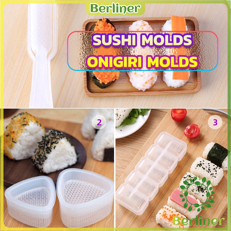 DIY Sushi Bento Mould Japan Onigiri Sushi Mold Non Stick Press Rice Ball Maker Bento Tool Square ...