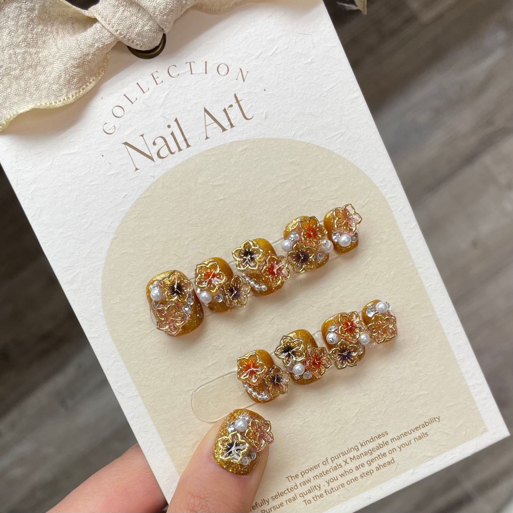 [Handmade] Good Luck Comes Cherry Blossom Wear Nail Handmade Nail Nail ...
