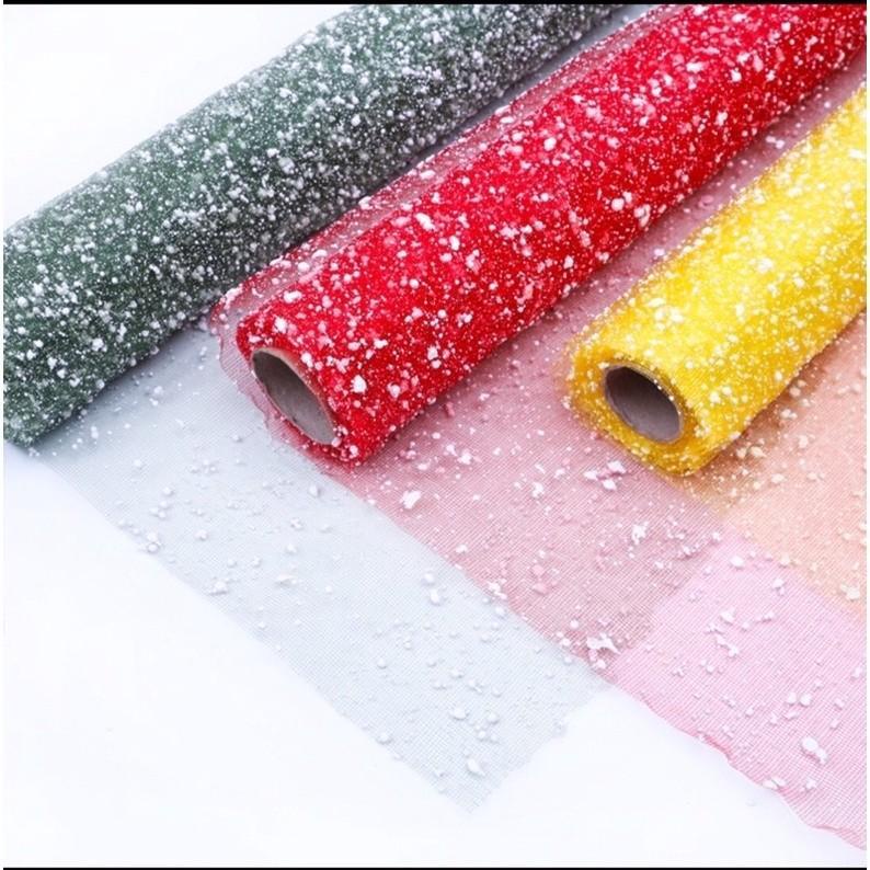 Snow mesh paper, tin foil to decorate cake towers, colorful soft drink ...