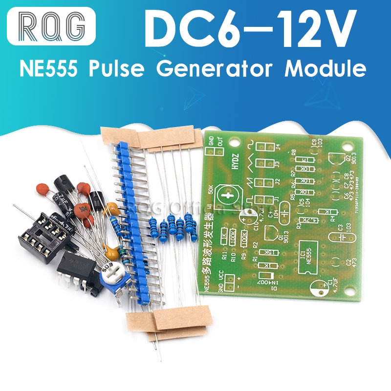 DC6-12V NE555 Pulse Generator Module Sine/Triangle/Square Wave ...