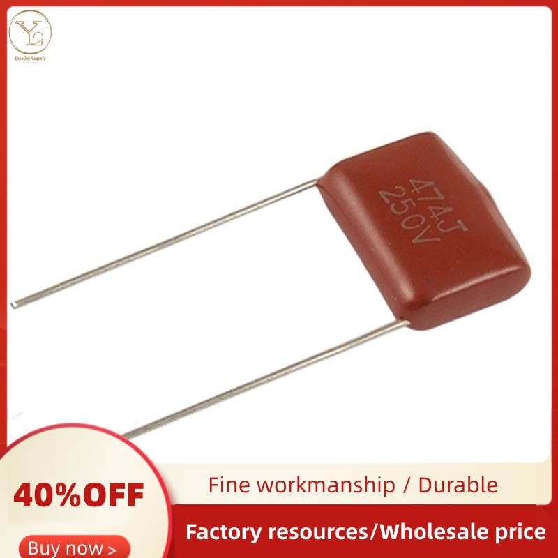 10 Pcs 250V 0.47uF 474J Metallized Polypropylene Film Capacitors ...