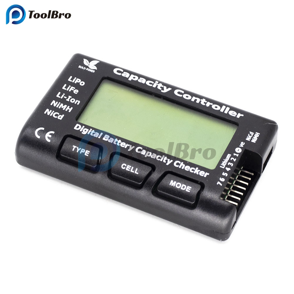 1-7S LED Digital Battery Capacity Checker LiPo LiFe Li-ion Nicd NiMH ...