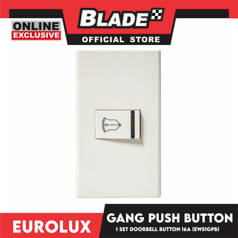 Eurolux Wiring Devices 1 Gang Push Button EWS1GPB 16A | Shopee Philippines