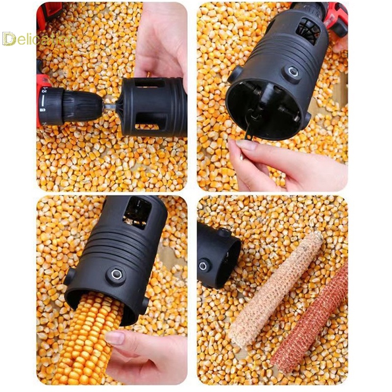 Delication Portable Corn Thresher Accessory Fully Automatic Corn Peeling Machine Head Small ...