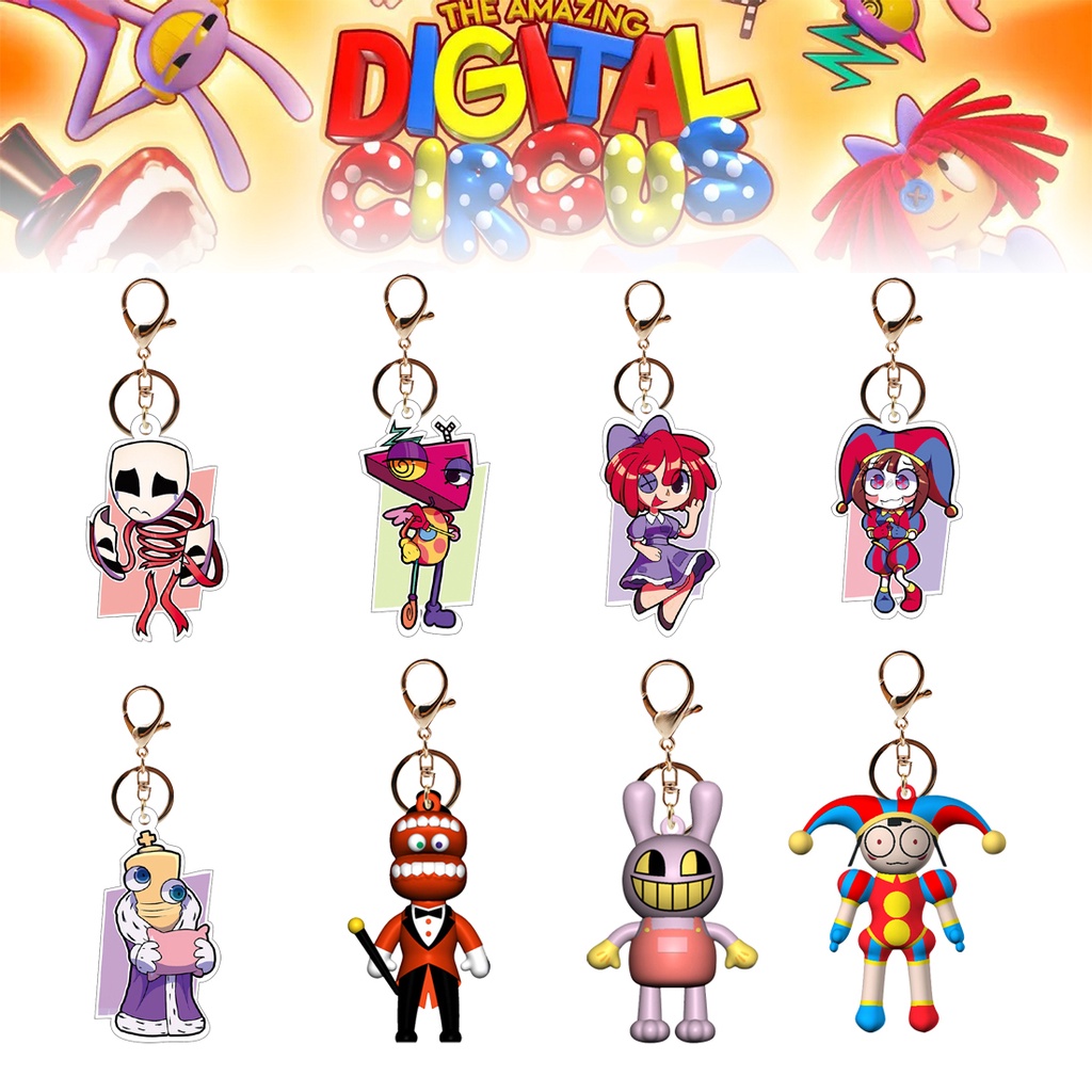 The Amazing Digital Circus keychain pendant Anime Keychain Cartoons ...