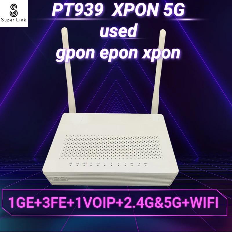 1/2/5 PCS 5G ONU XPON PT939G Epon Gpon wifi Second-hand Fiber Optic epon/gpon Router FTTH XPON ...