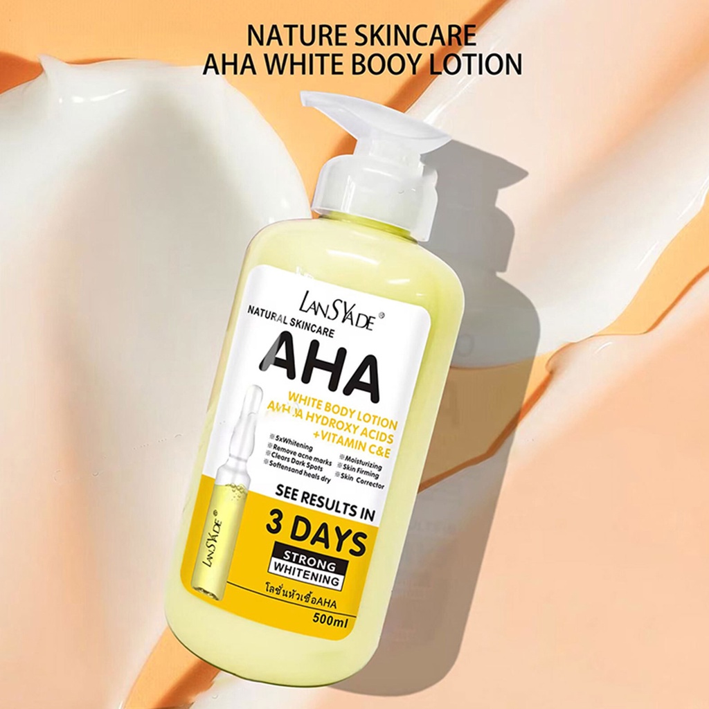 HP 500ml Whitening Body Lotion ALPHA Hydroxy Acids+Vitamin C&E Spots ...