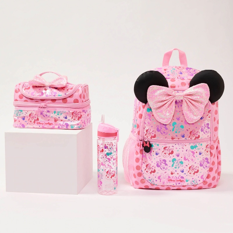 Australia smiggle Pink Minnie Children's School Bag, smiggle Cartoon ...