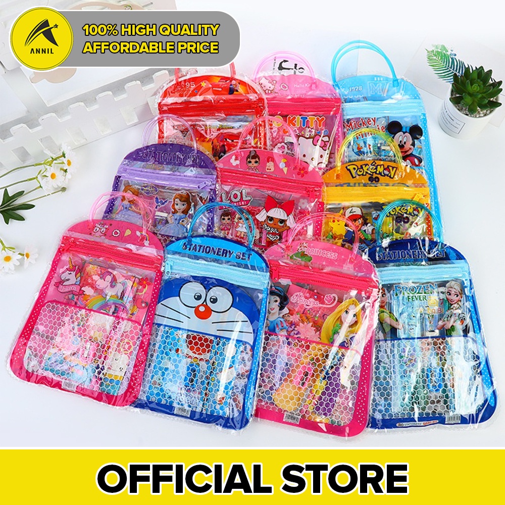 Annil Cute Baby Bag 7 in 1 Stationery Set School Supplies (Random ...