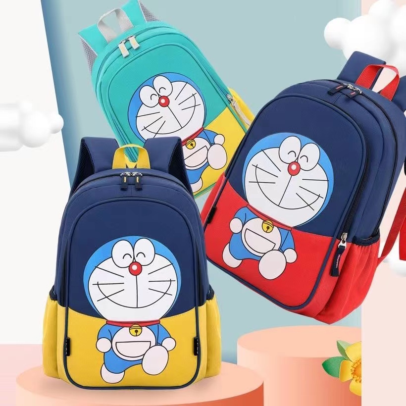 Doraemon Cartoon Waterproof Backpack For Primary School Children ...