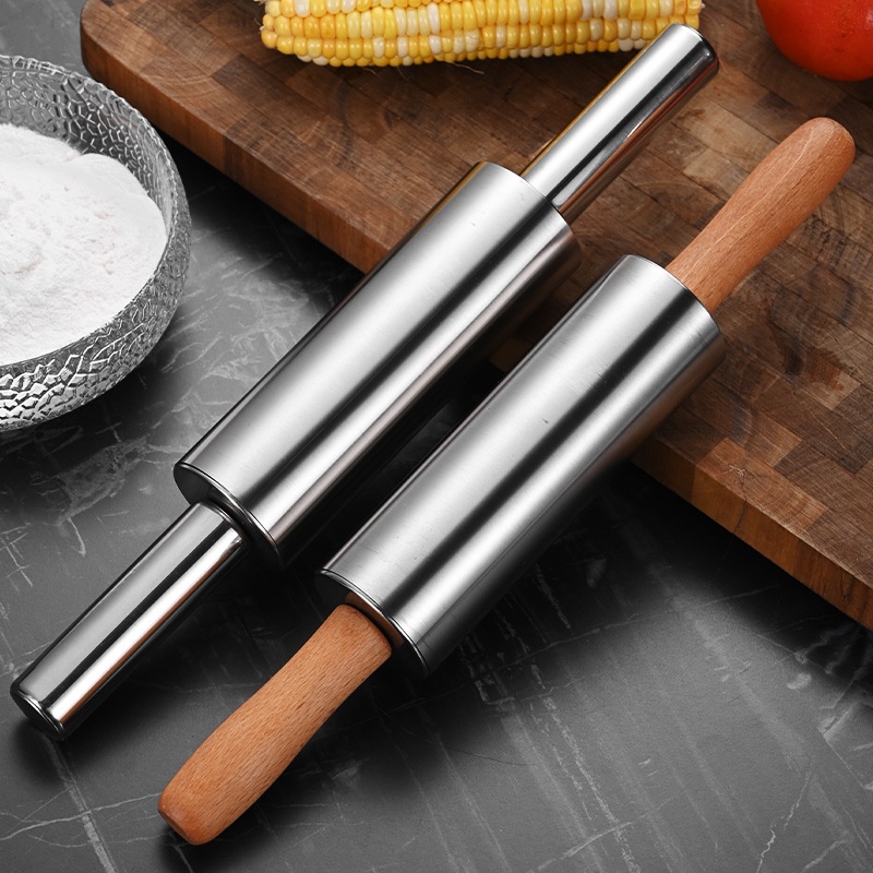 Oukeai Stainless Steel Rolling Pin Large Roller Rolling Pin Hammer ...