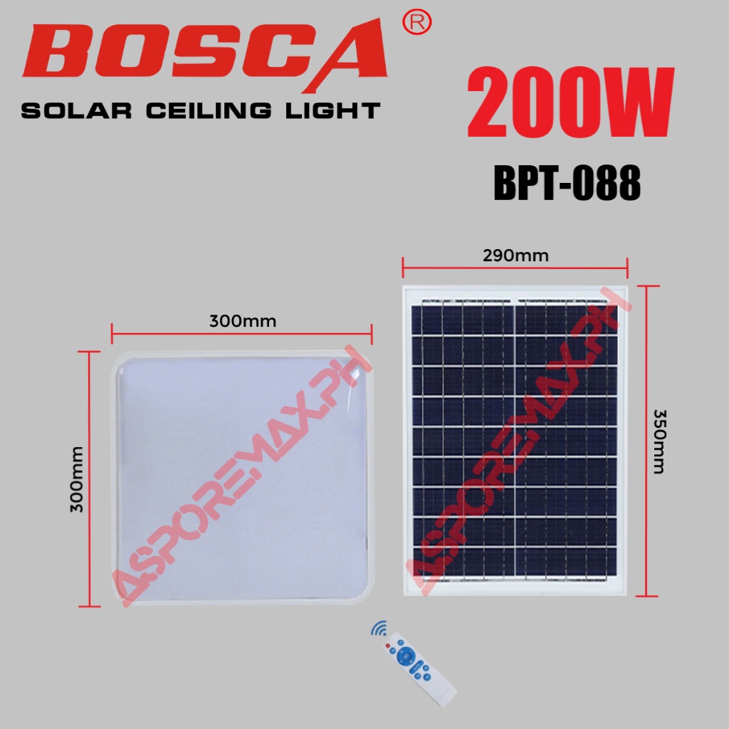 ♞BOSCA Brand 300W/200W/100W Solar ceiling light indoor light Bedroom ...