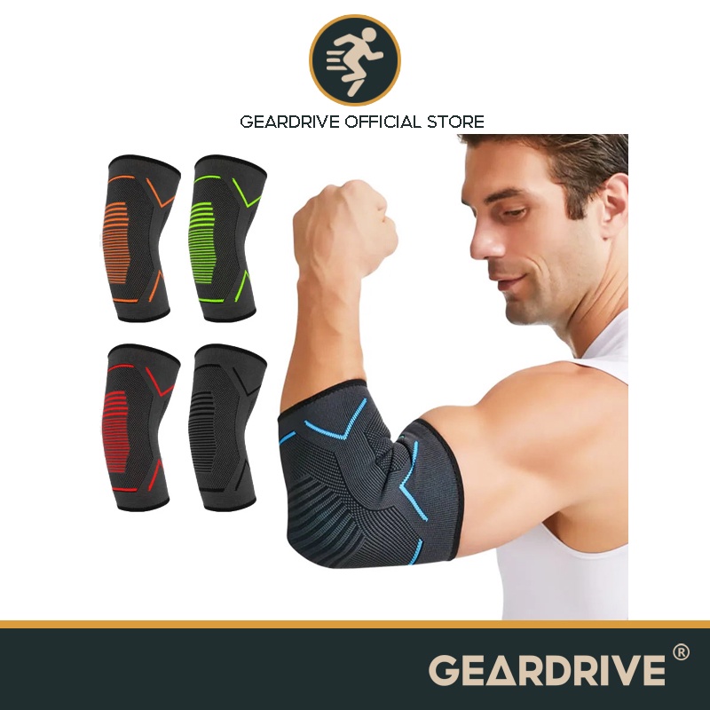 GEARDRIVE 1Pair Elbow Brace Compression Sleeve, Arm Support Sleeves ...