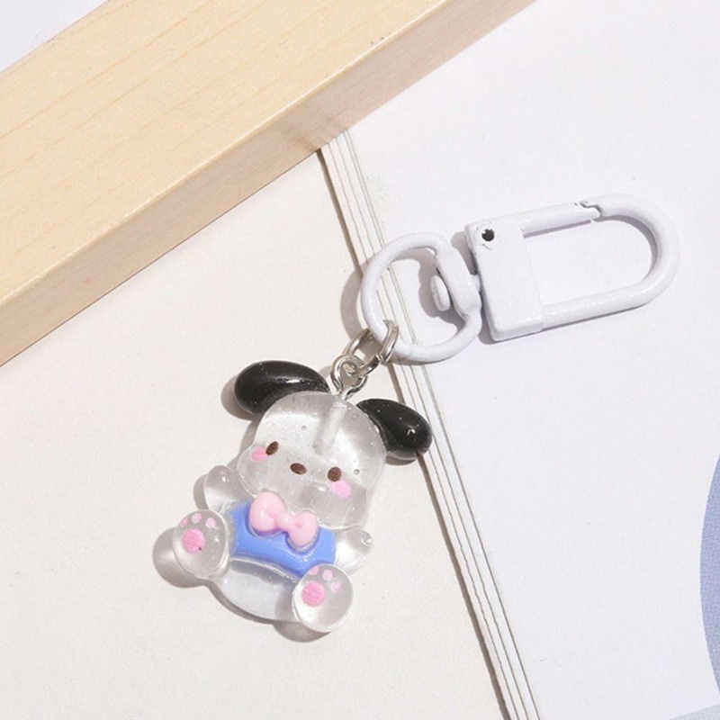 Cartoon Sanrio Keychian Cinnamoroll Kuromi Key Ring Cute Resin Student ...