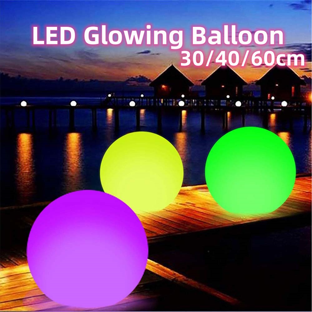 LED Glowing Balloon Beach Wedding Party Decoration Remote Control Light ...